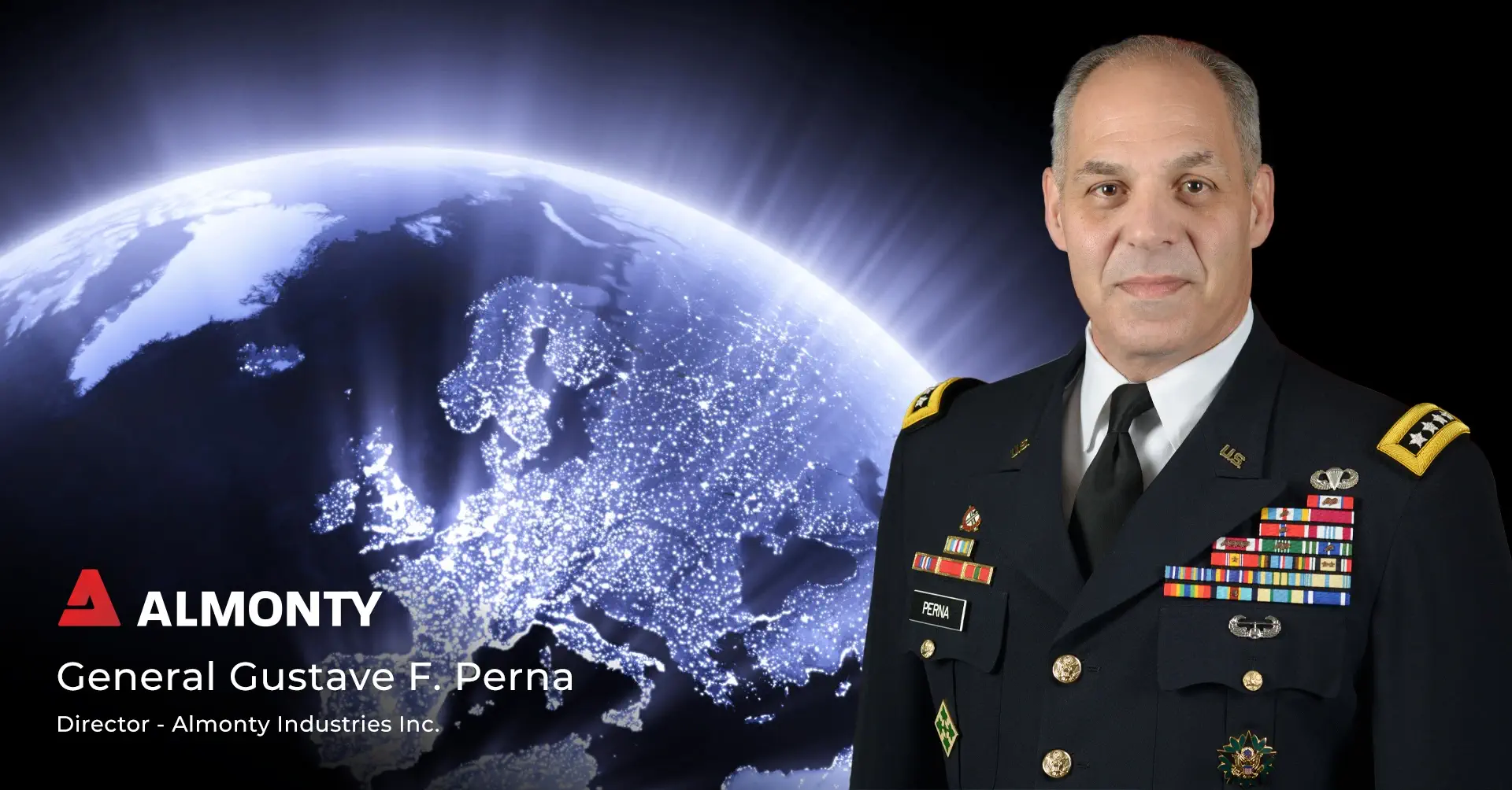 Almonty Industries Appoints General Gustave F. Perna to Board of Directors