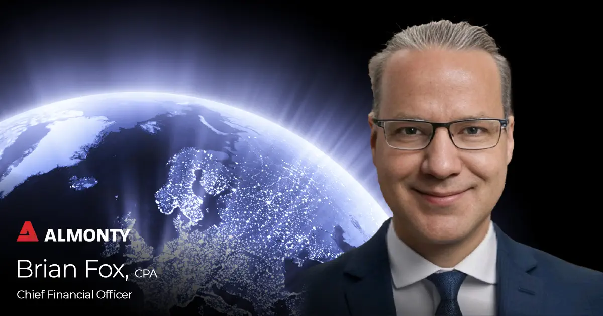 Almonty Appoints Respected U.S.-Based Financial Executive Brian Fox as Chief Financial Officer